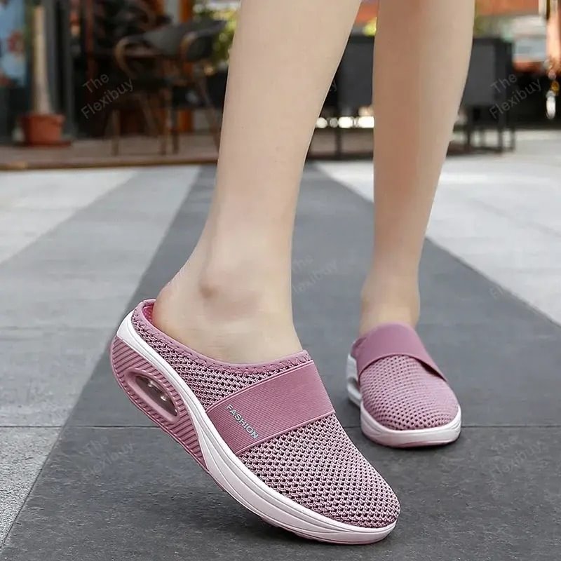 Women's breathable slip-on Comfy walking slippers